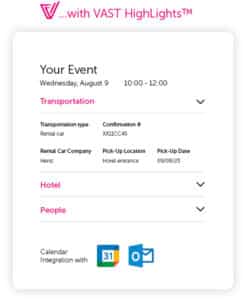 VAST C-suite Software for Executive Assistants